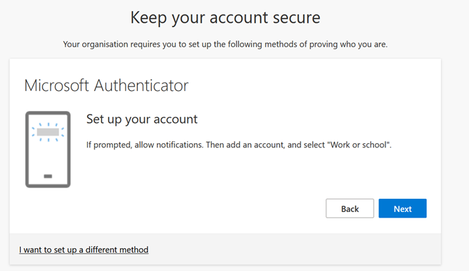 Microsoft Authenticator Setup – Hanover Scotland